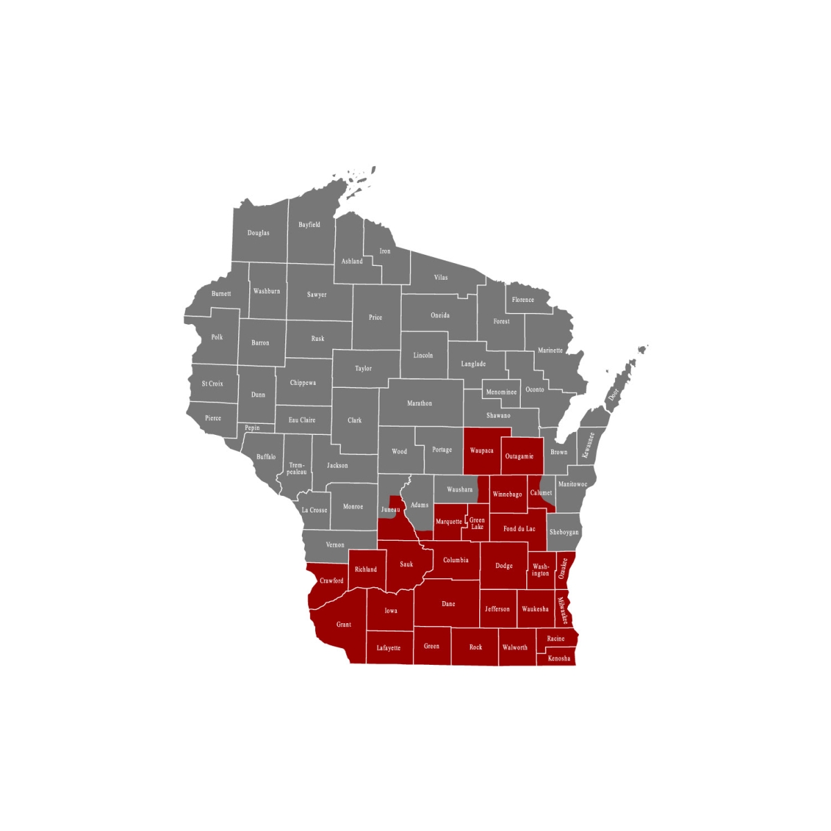 Service Areas | Wisconsin Distributors